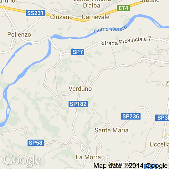 Mappa di Verduno, Cartine Stradali e Foto Satellitari