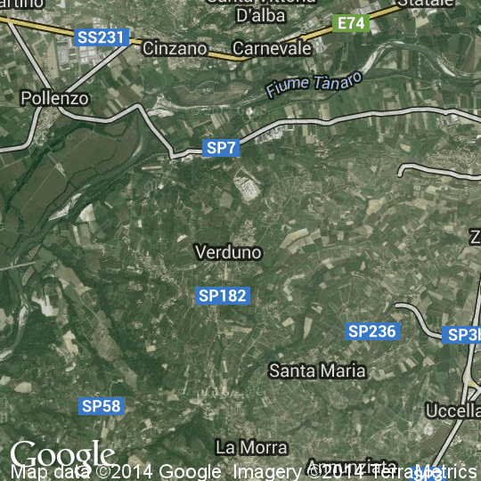 Mappa di Verduno, Cartine Stradali e Foto Satellitari