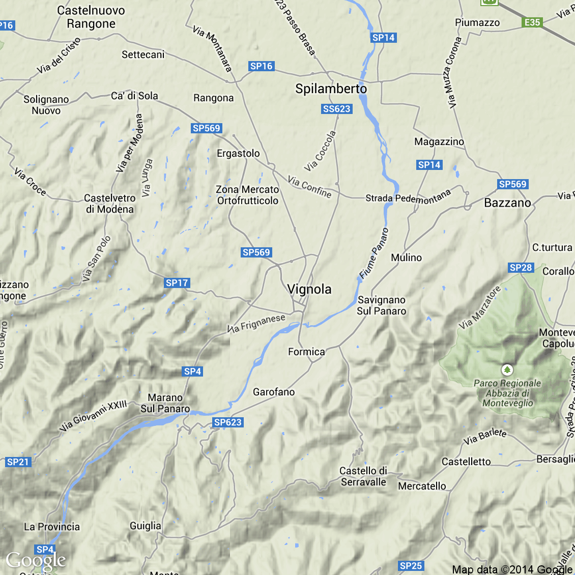 Foto dal territorio del comune di Vignola media e alta risoluzione