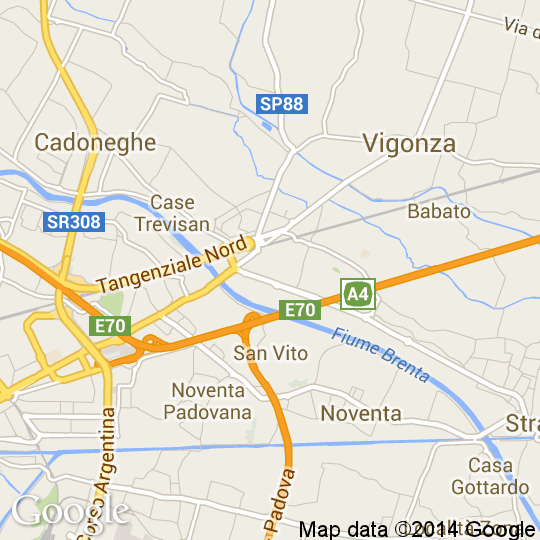 Mappa di Vigonza, Cartine Stradali e Foto Satellitari