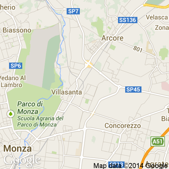 Mappa di Villasanta, Cartine Stradali e Foto Satellitari