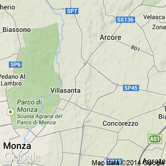 Mappa di Villasanta, Cartine Stradali e Foto Satellitari