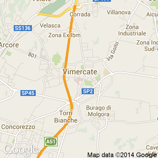 Mappa di Vimercate, Cartine Stradali e Foto Satellitari