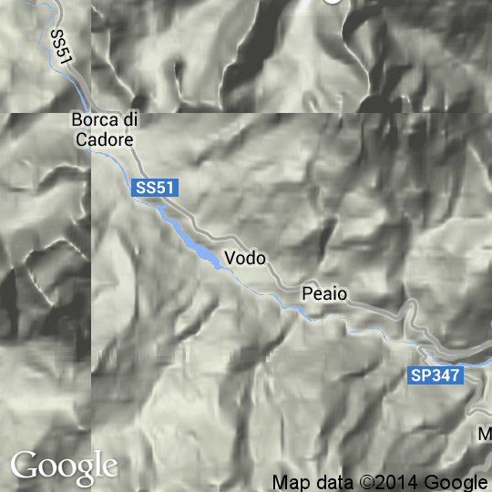 Mappa di Vodo Cadore, Cartine Stradali e Foto Satellitari