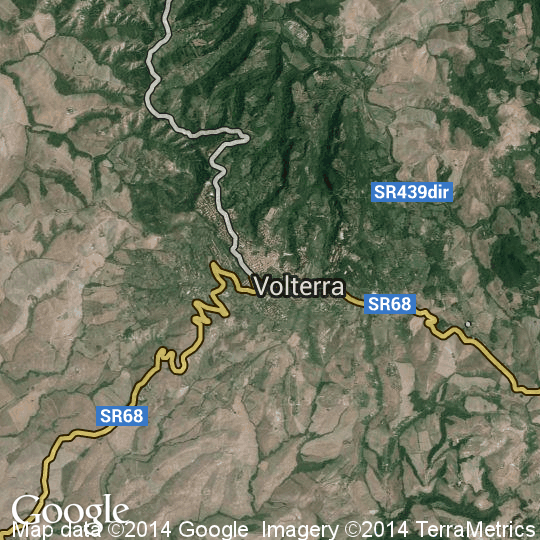 Mappa di Volterra, Cartine Stradali e Foto Satellitari